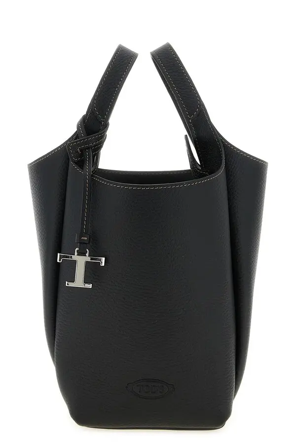 TOD'S T Timeless Mini Bucket Bag - Black