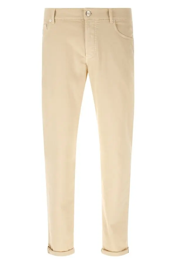 Brunello Cucinelli Logo Embroidery Jeans
