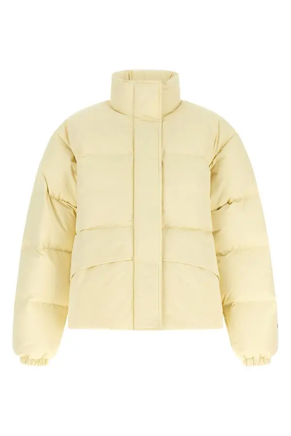 JIL SANDER Technical Fabric Quilted Down Jacket - Beige