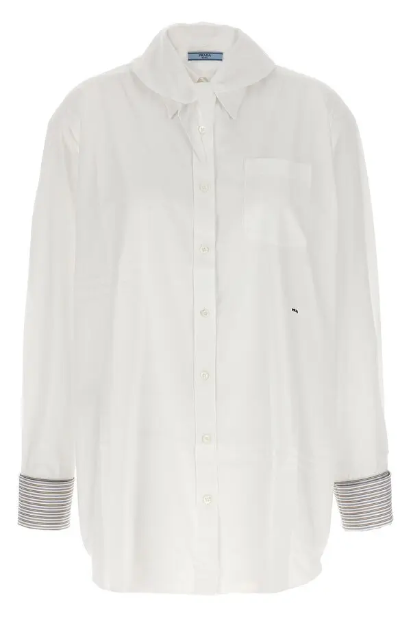Prada Contrast Cuffs Shirt