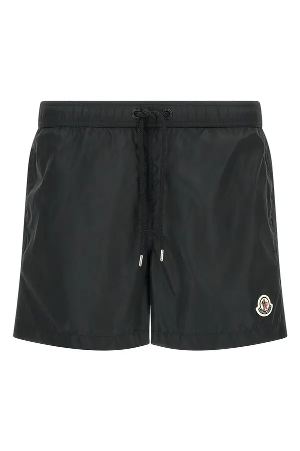 Moncler Logo Patch Swim Shorts