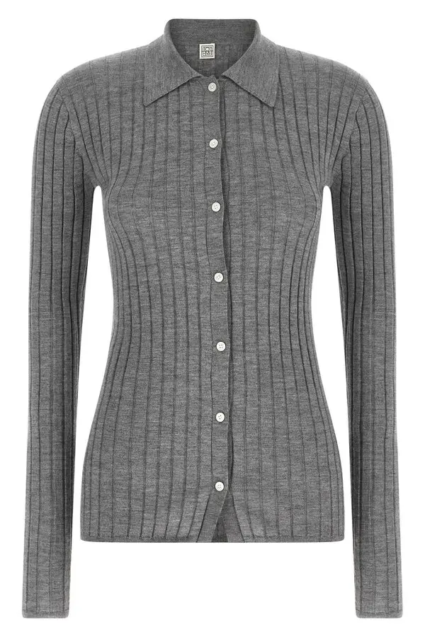TOTEME Cashmere And Silk Ribbed Shirt