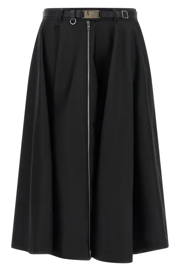 Prada Re-nylon Flared Skirt