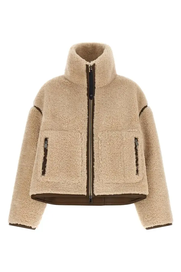Pinko Teddy Cropped Jacket - Beige