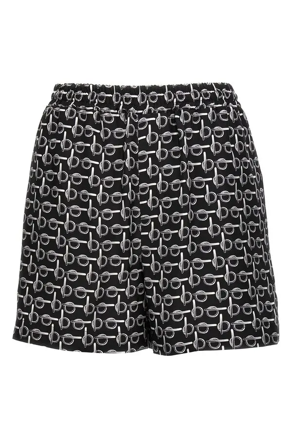 Burberry Silk Press Shorts - Black