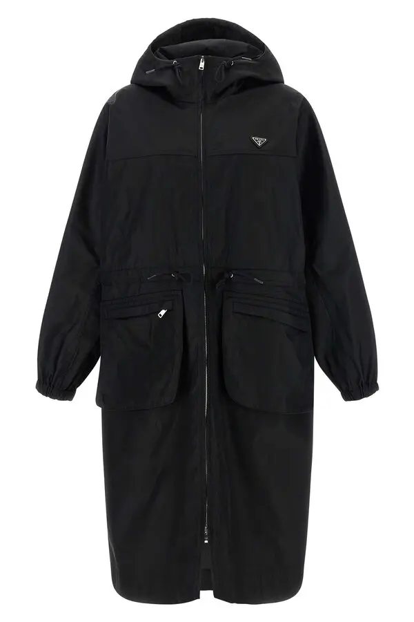 Prada Re-nylon Raincoat - Black