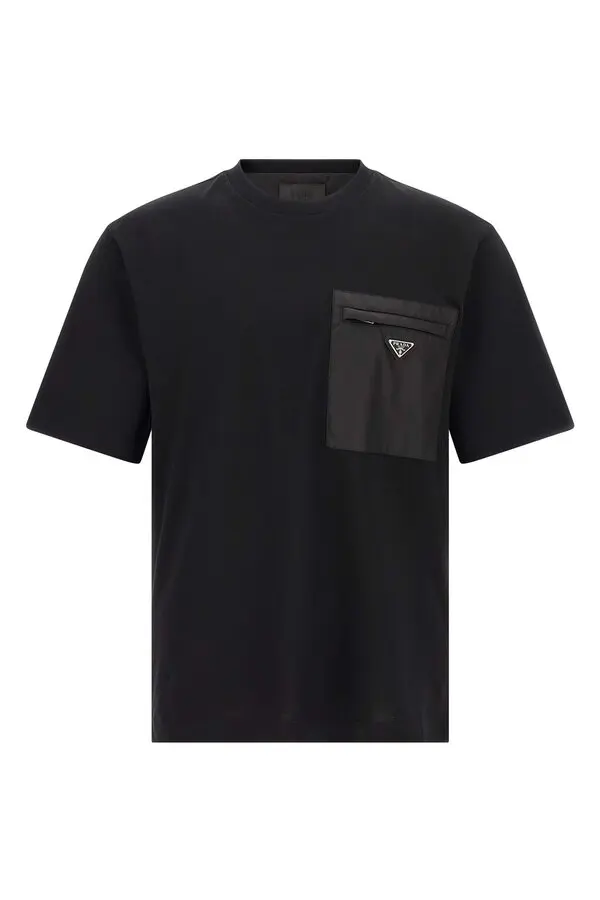 Prada Re-nylon Pocket T-shirt - Black