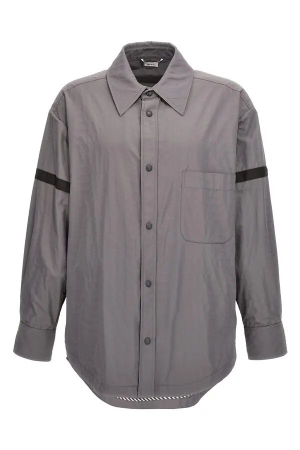 Thom Browne Snap Front' Overshirt - Gray