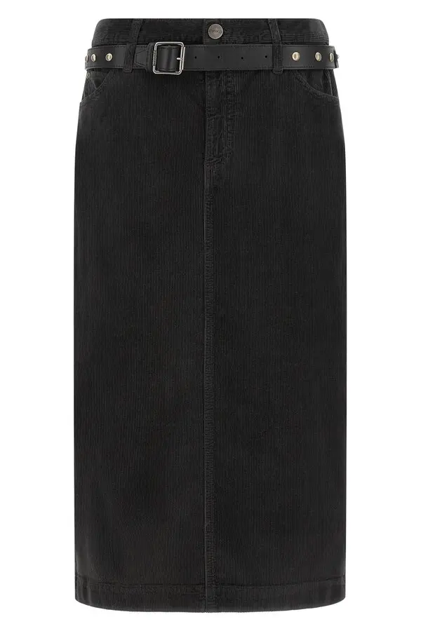 Pinko Corduroy Midi Skirt