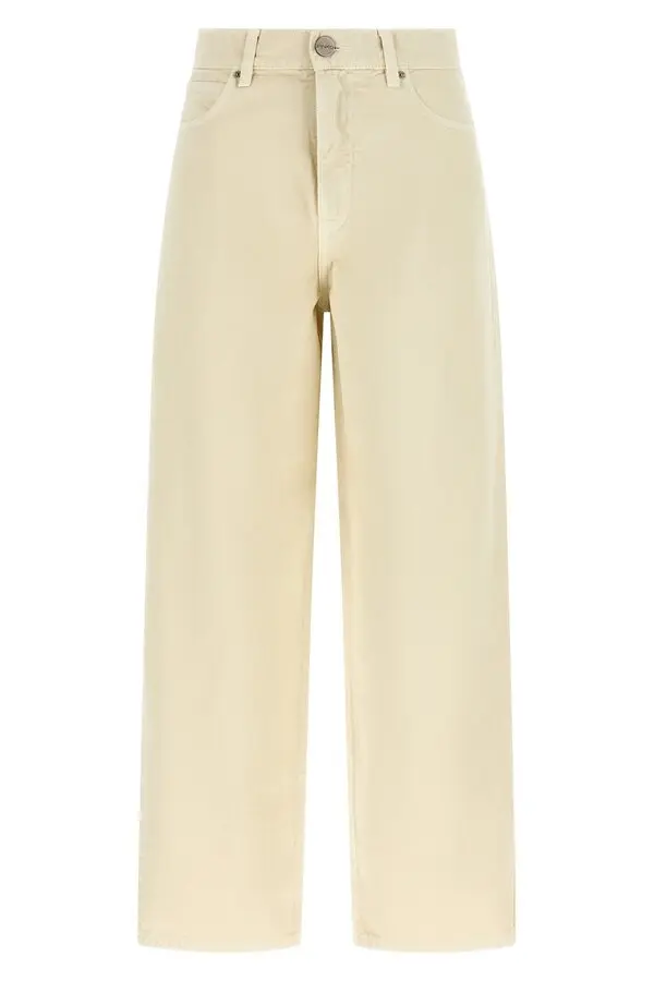 Pinko Love Birds Embroidery Wide-leg Jeans