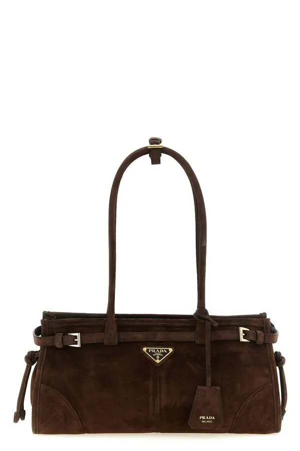 Prada Bonnie Medium Handbag - Brown