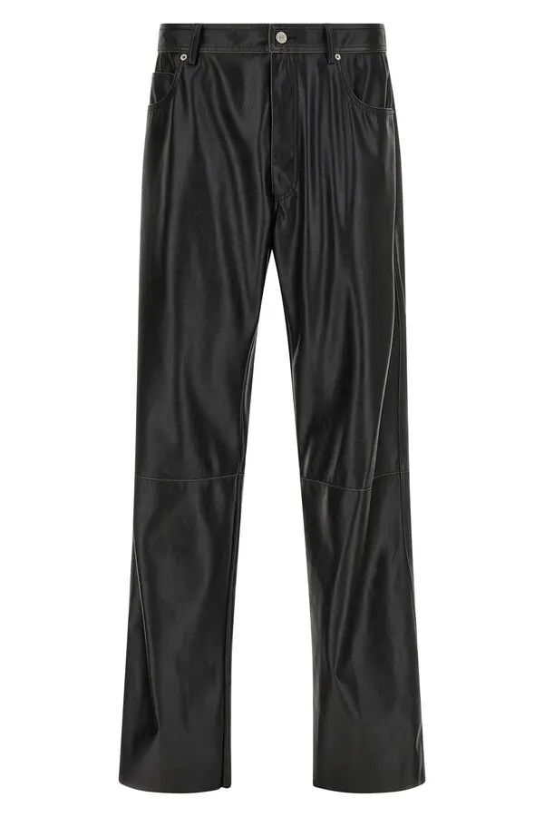 MAISON MARGIELA Leather-effect Trousers