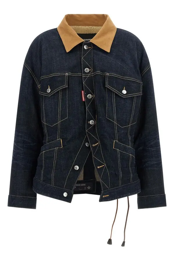 Dsquared2 Denim Wrap Over Jacket
