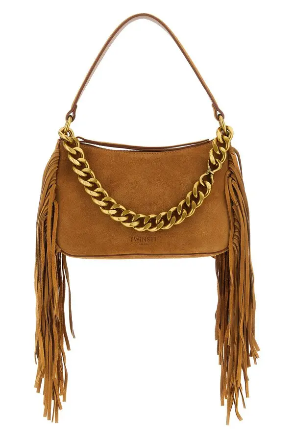 Twin-set Liliane' Medium Shoulder Bag - Brown