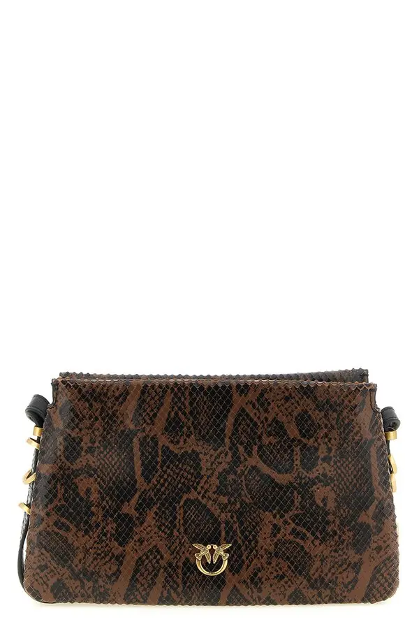 Pinko Love Birds Crossbody Bag - Brown