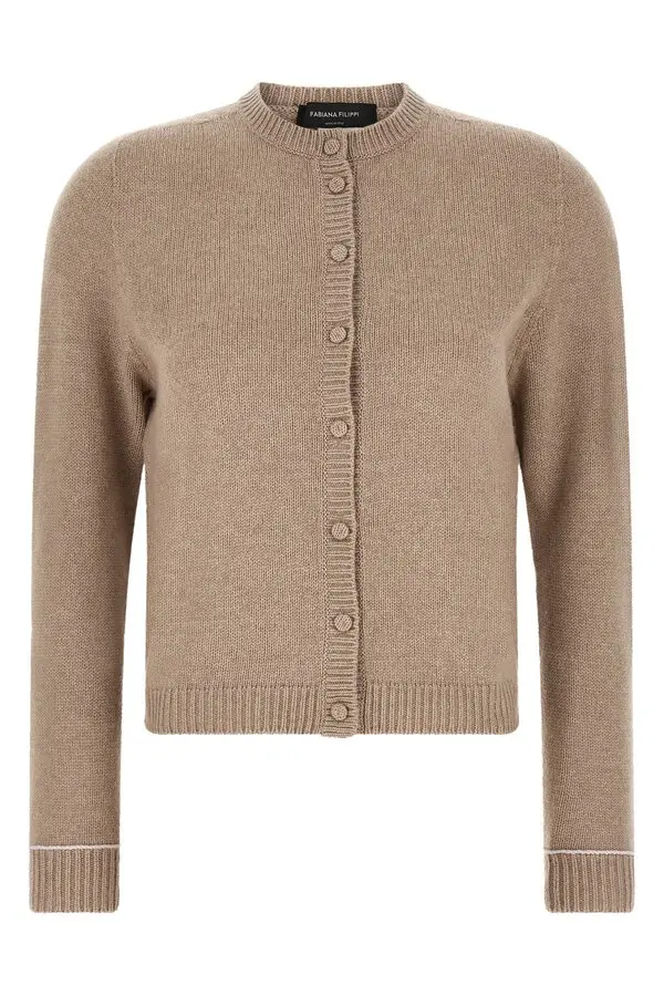 Fabiana Filippi Covered Buttons Cardigan