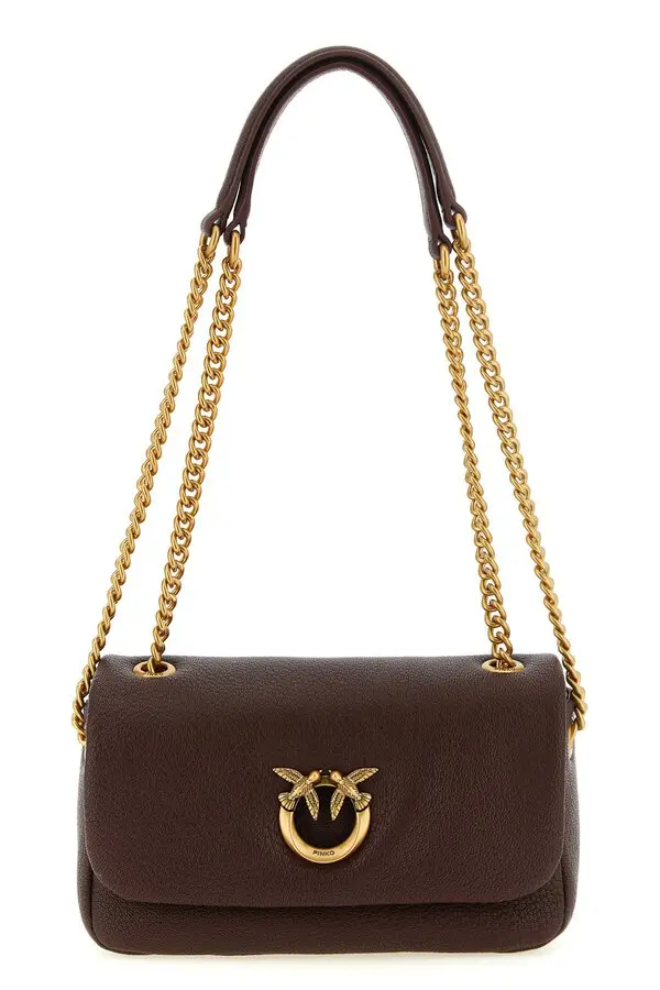 Pinko Love Birds Shoulder Bag - Brown