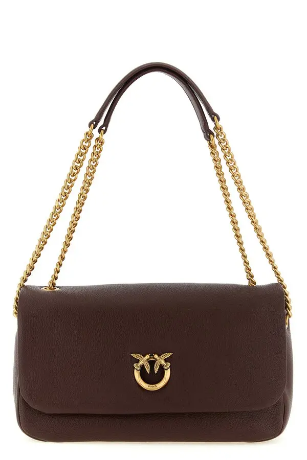 Pinko Love Birds Shoulder Bag - Brown
