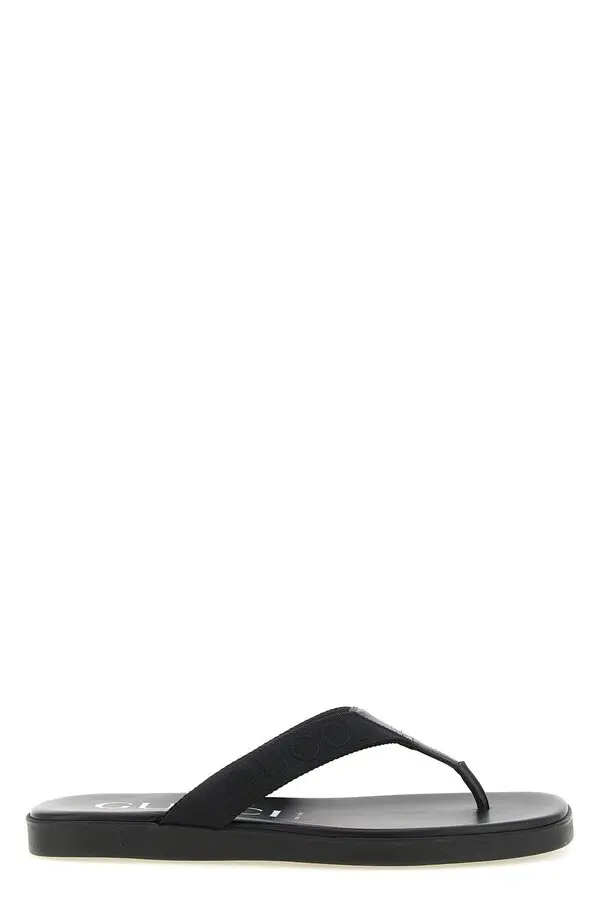 Gucci Jacquard Thong Sandals
