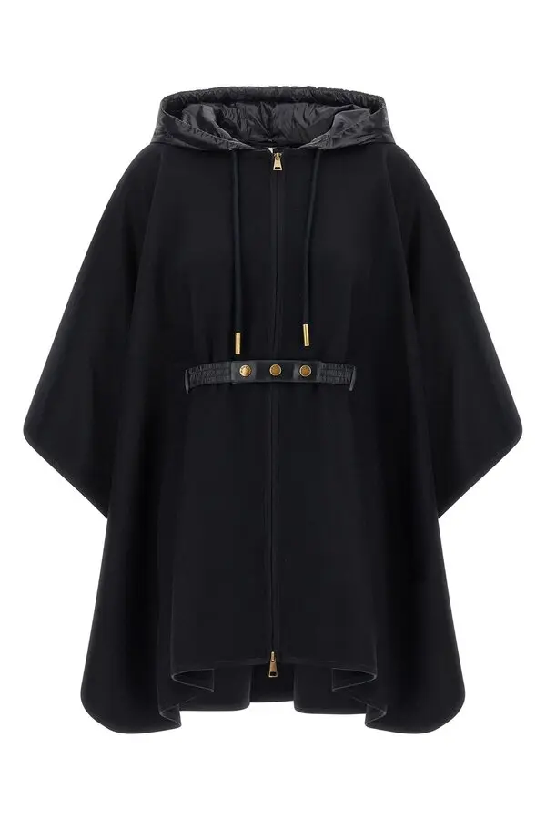 Moncler Two-material Cape - Blue