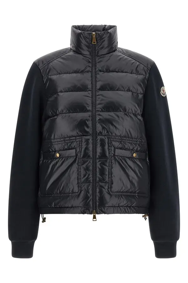 Moncler Two-material Padded Cardigan