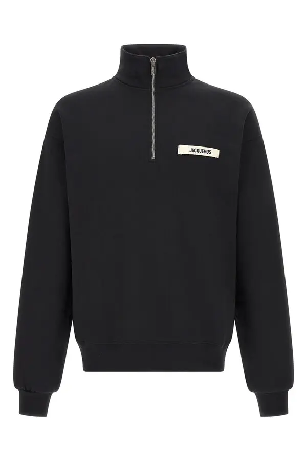 Jacquemus Le Camionneur Gros Grain Sweatshirt - Black