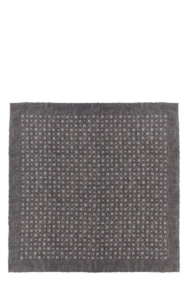 Brunello Cucinelli Silk Clutch Bag - Gray