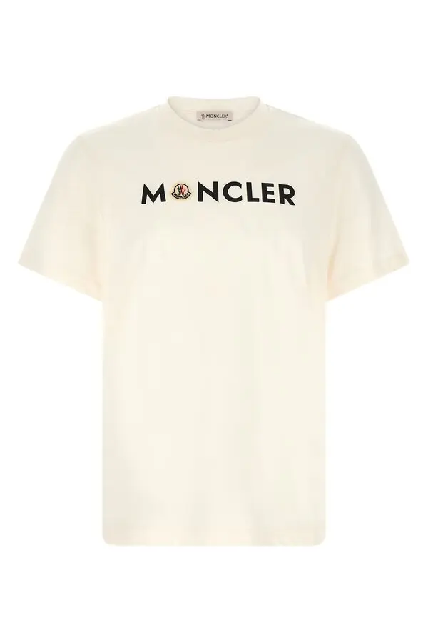 Moncler Logo Print T-shirt - White