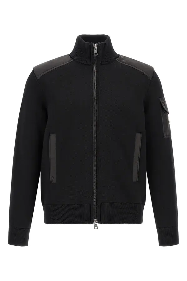Moncler Padded Wool Zip-up Cardigan