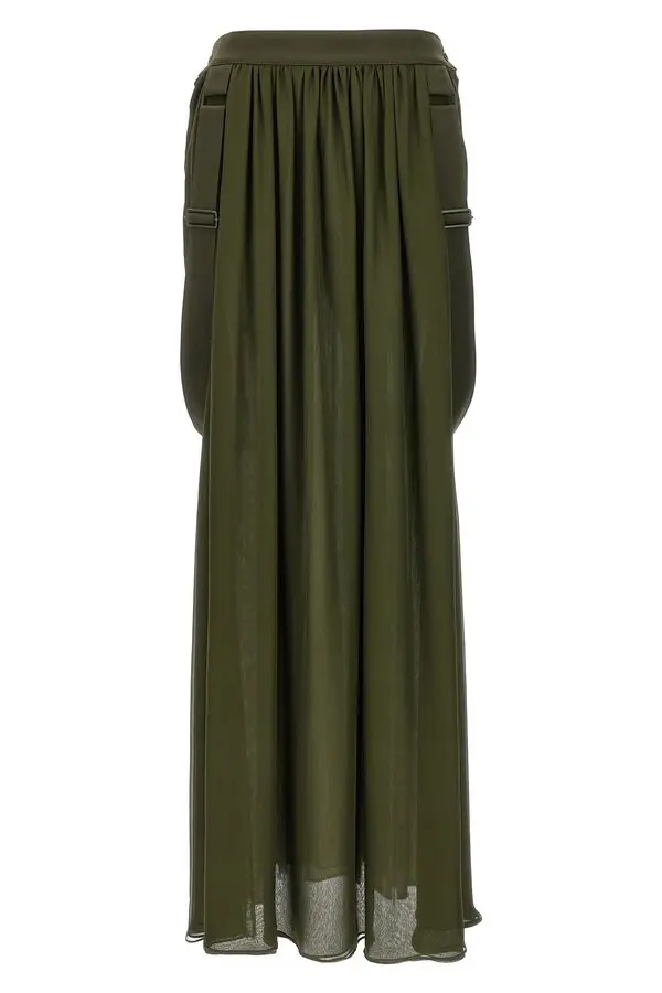Max Mara Jedy Silk Chiffon Skirt