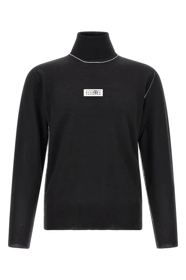 MAISON MARGIELA Turtleneck Sweater With Contrast Stitching