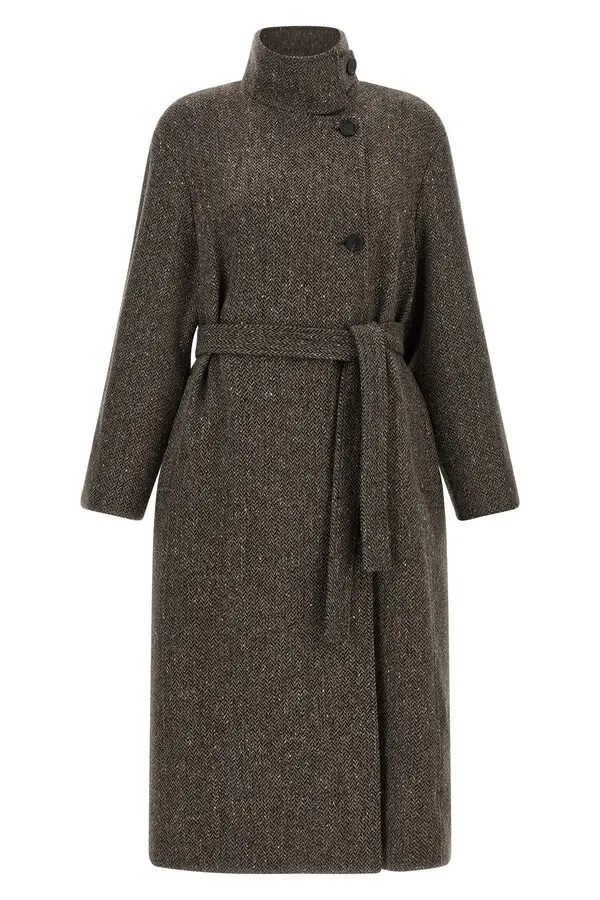 Brunello Cucinelli Sparkling Coat - Brown