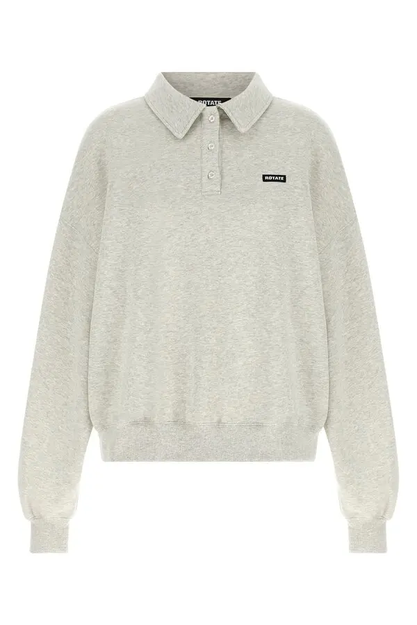 ROTATE BY BIRGER CHRISTENSEN Fleece Polo Shirt