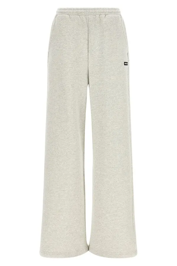 ROTATE BY BIRGER CHRISTENSEN Wide Leg Organic Cotton Fleece Pants