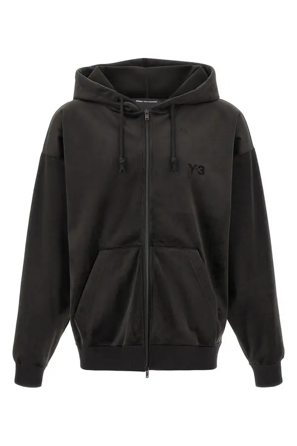 Y3 Velvet Zip Hoodie