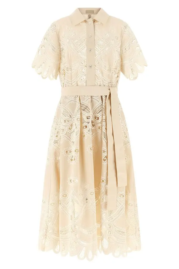 Elie Saab Carving Embroidery Dress