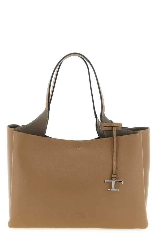 TOD'S Medium T Timeless Shopping Bag - Brown