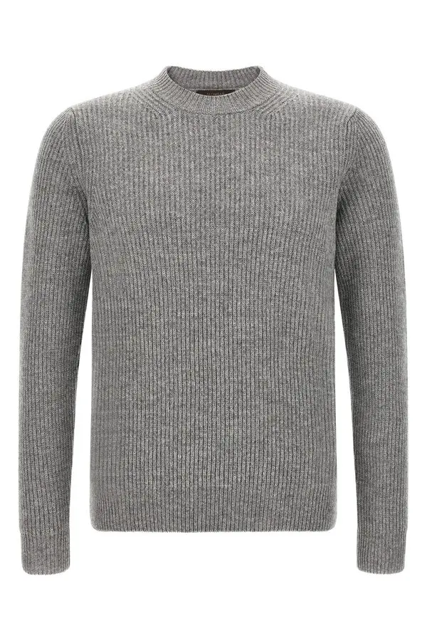 ZANONE Ribbed Sweater - Gray