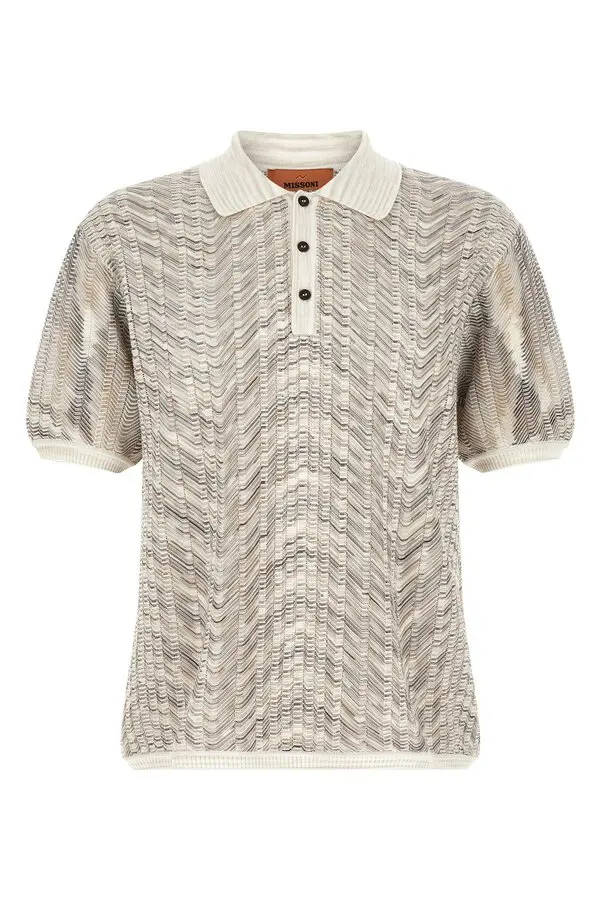 Missoni Zig-zag' Knit Polo Shirt