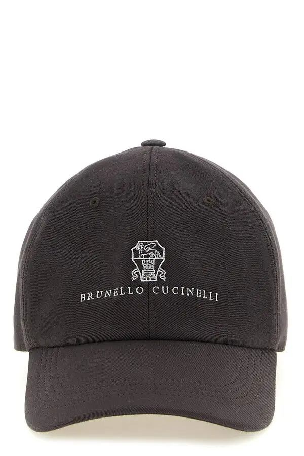 Brunello Cucinelli Logo Embroidery Cap