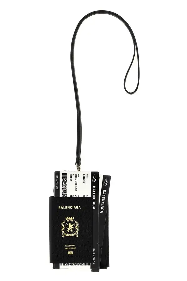 Balenciaga Passport' Cell Phone Case - Black