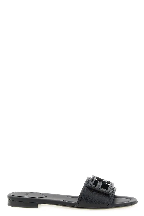 Fendi Baguette Slide Sandals