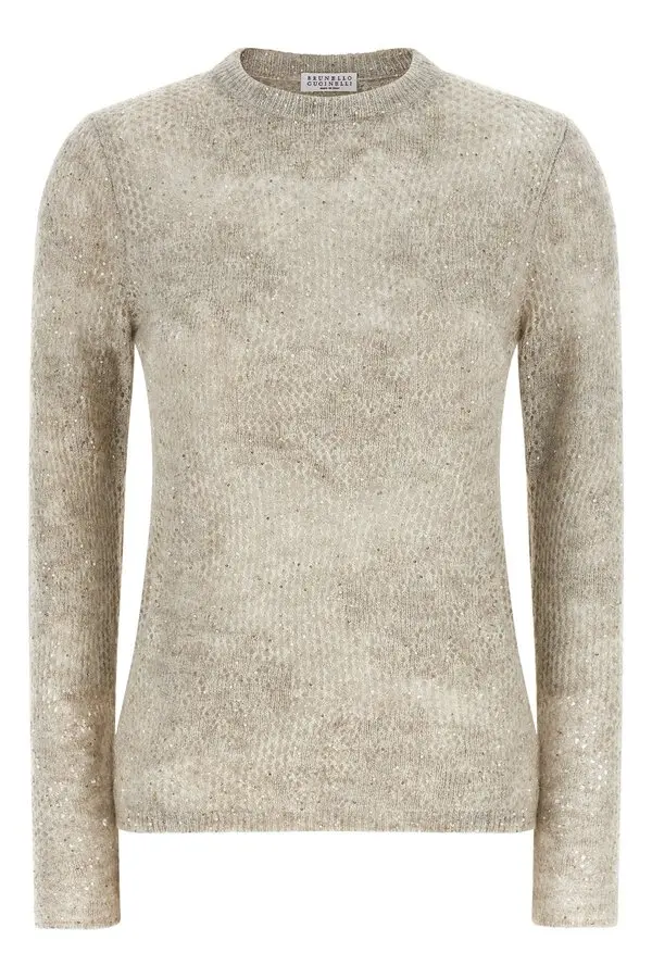 Brunello Cucinelli Flower Lace' Sweater