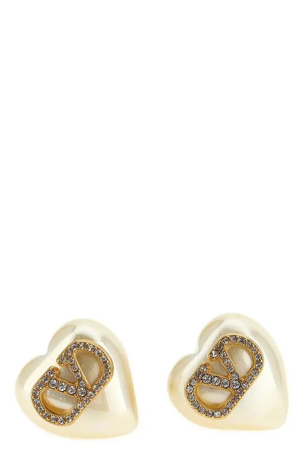 Valentino Garavani Heart Earrings - Gold