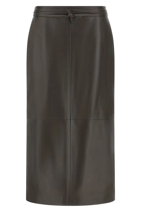Alberta Ferretti Leather Skirt