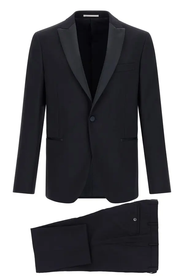 Pal Zileri Wool And Satin Dress
