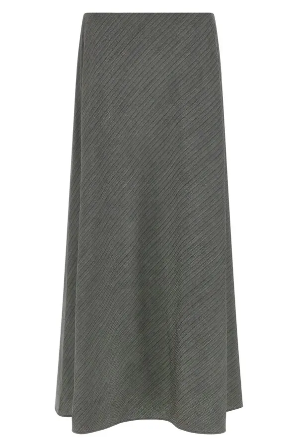 Alberta Ferretti Bell Chevron Skirt