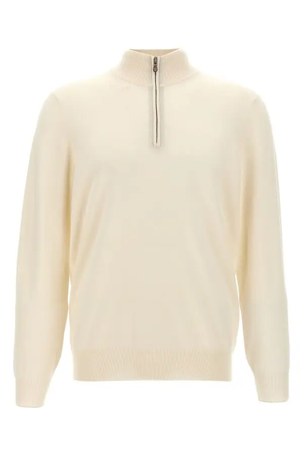 Brunello Cucinelli Cashmere Quarter Zip Sweater