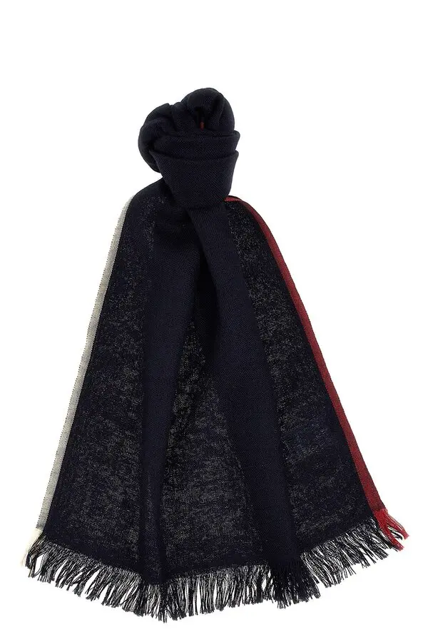 Brunello Cucinelli Contrast Border Scarf