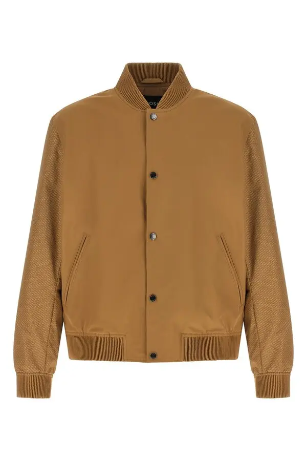 Hugo Boss Monogram Sleeve Bomber Jacket